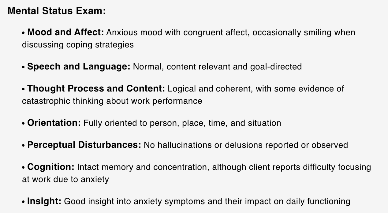 Mental Status Exam (MSE) Cheat Sheet & Checklist | MSE Template ...