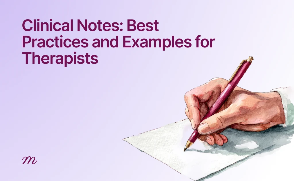 Clinical Notes: Best Practices and Examples - Mentalyc