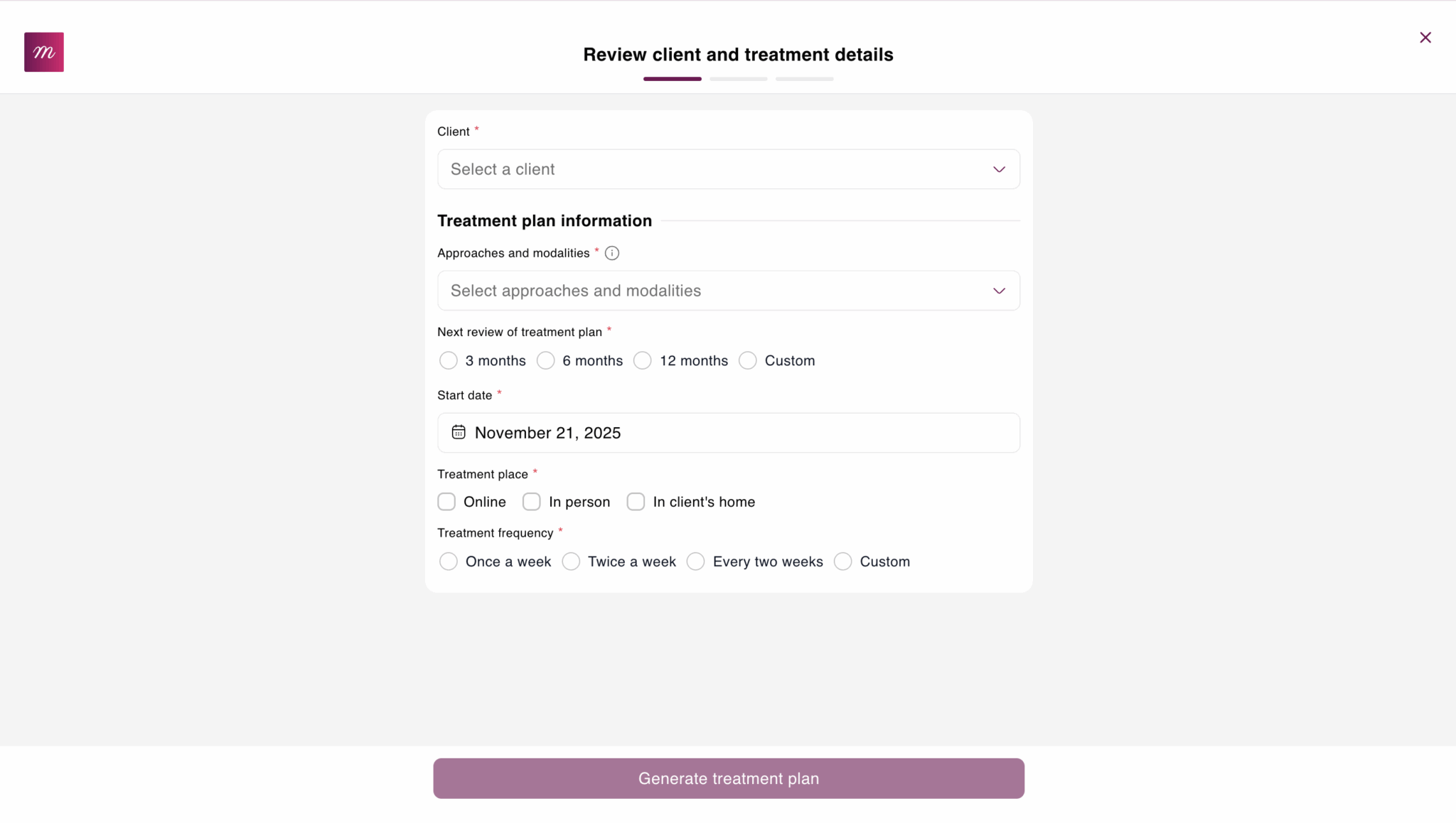 TX Plan for Therapists | Mentalyc AI Note Assistant